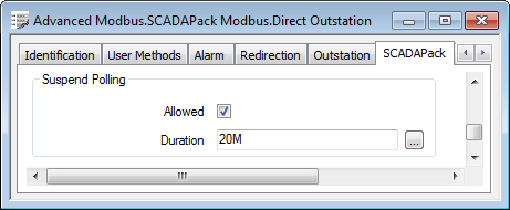 SCADAPack Modbus Driver Guide - Specify Whether Geo SCADA Expert can Suspend Polling of a ...